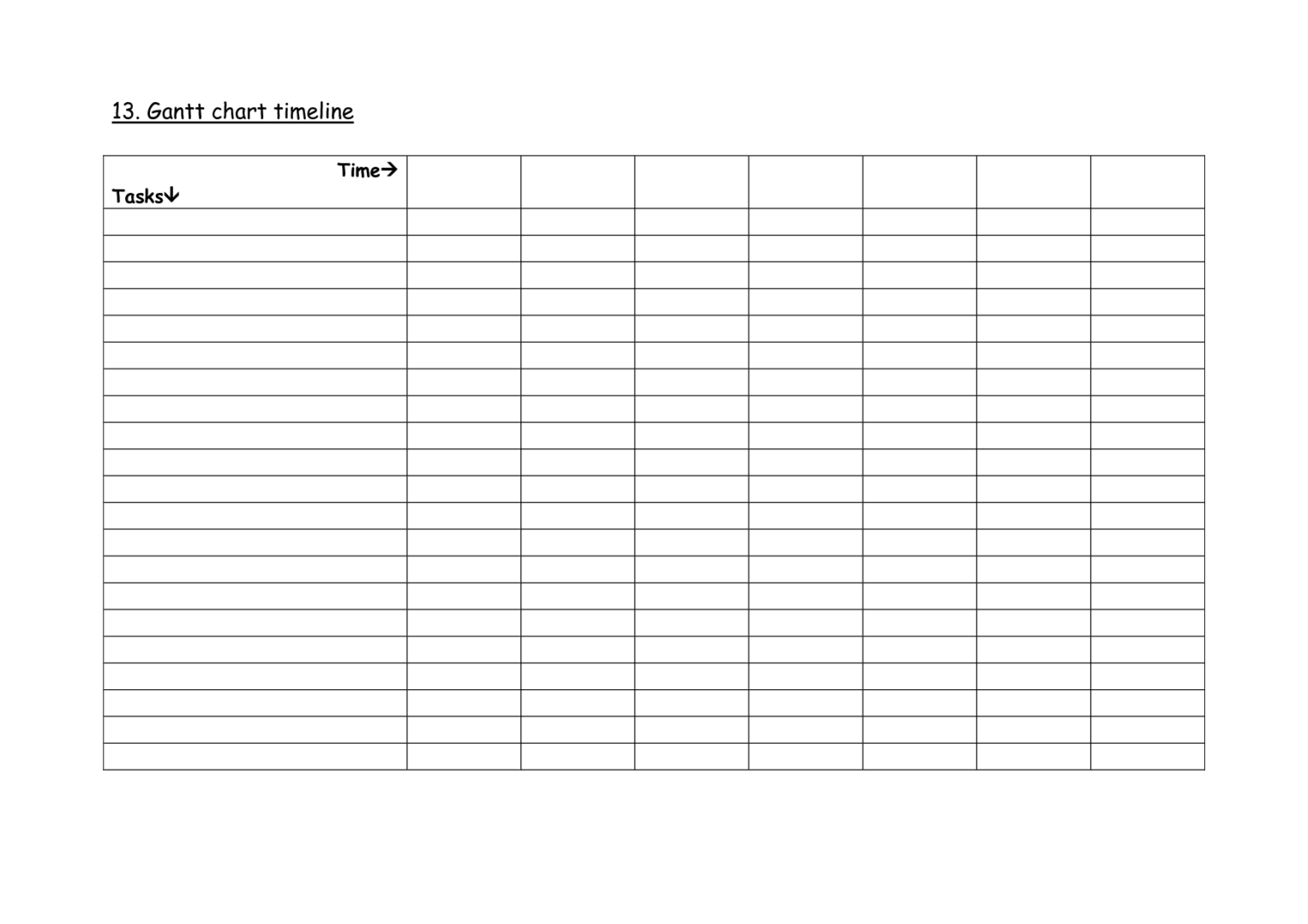 Blank Charts Free Printable - Printable Chart Templates