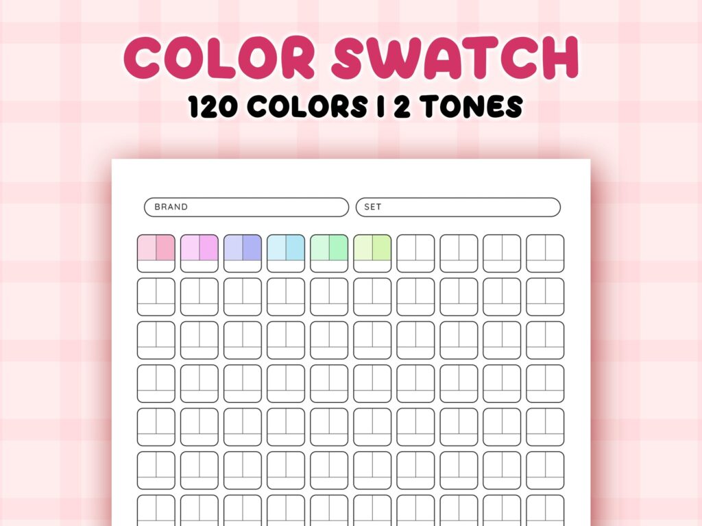 Printable Blank Color Chart Template - Printable Chart Templates